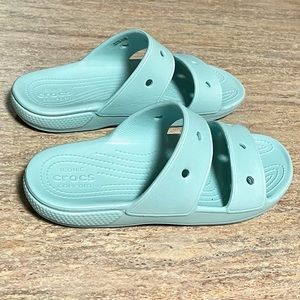 CROCS | Shoes | Nwob Crocs Slip On Light Blue Sandals | Poshmark